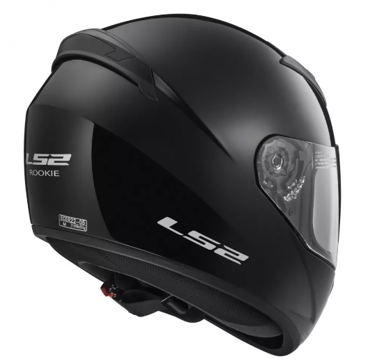 Tienda Expomoto - LS2 ROOKIE FF 352 NEGRO BRILLANTE