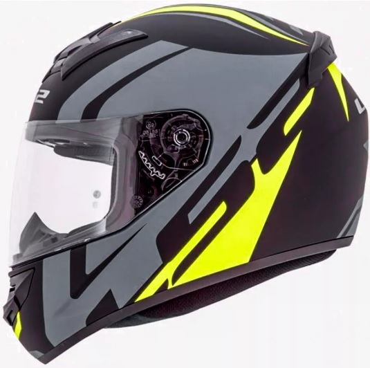 Tienda Expomoto - LS2 ROOKIE FF 352 GRIS AMARILLO NEGRO